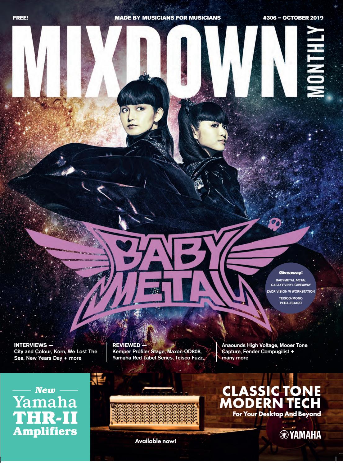 BABYMETAL Interview and Cover of Mixdown Magazine – Unofficial BABYMETAL News