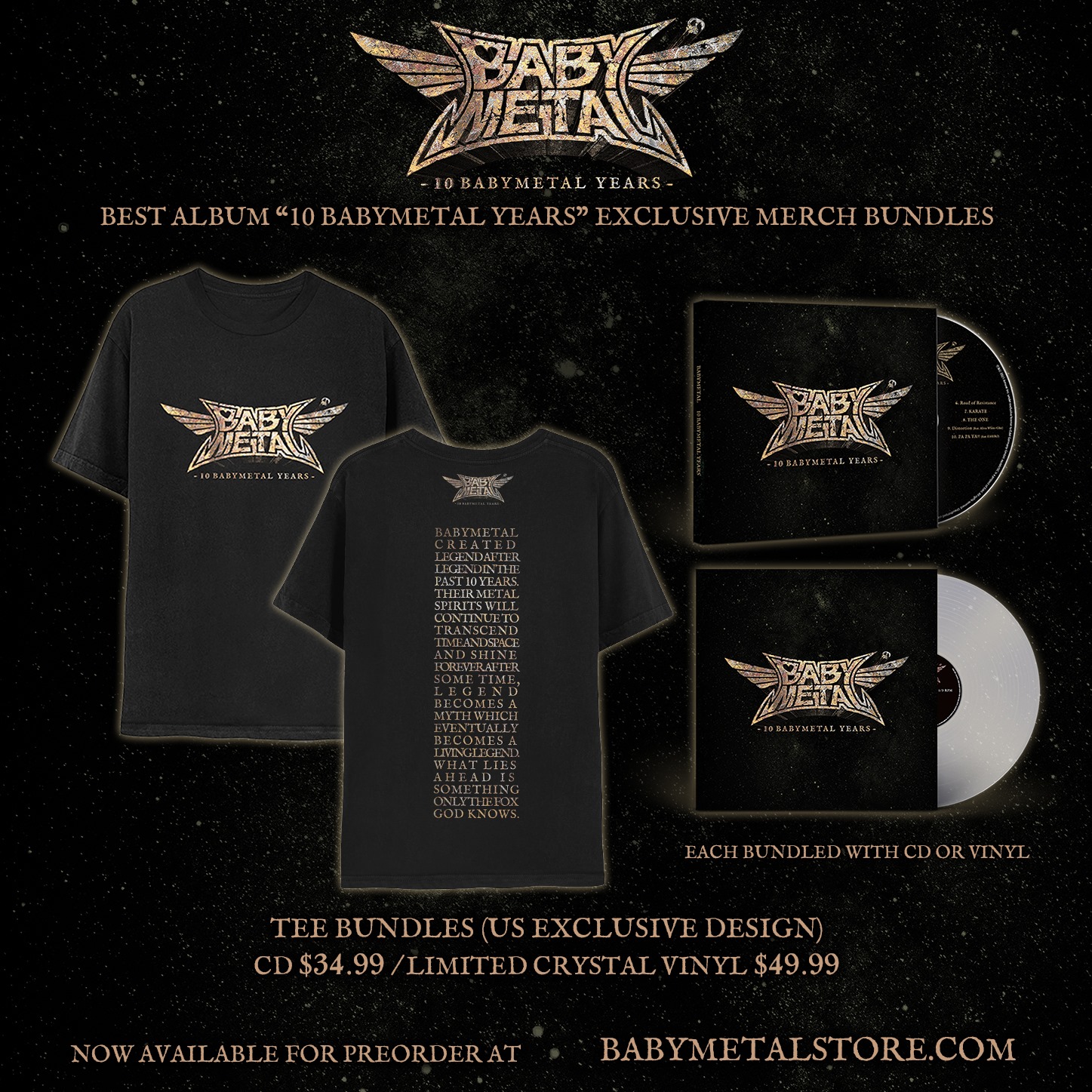 “10 BABYMETAL YEARS” Album & Merch Up For Pre-Order On US Store ...