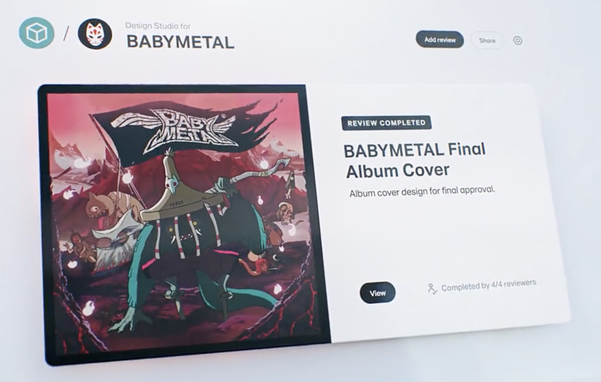 A Hypothetical BABYMETAL Album Cover Is Used For A WeTransfer Ad To ...